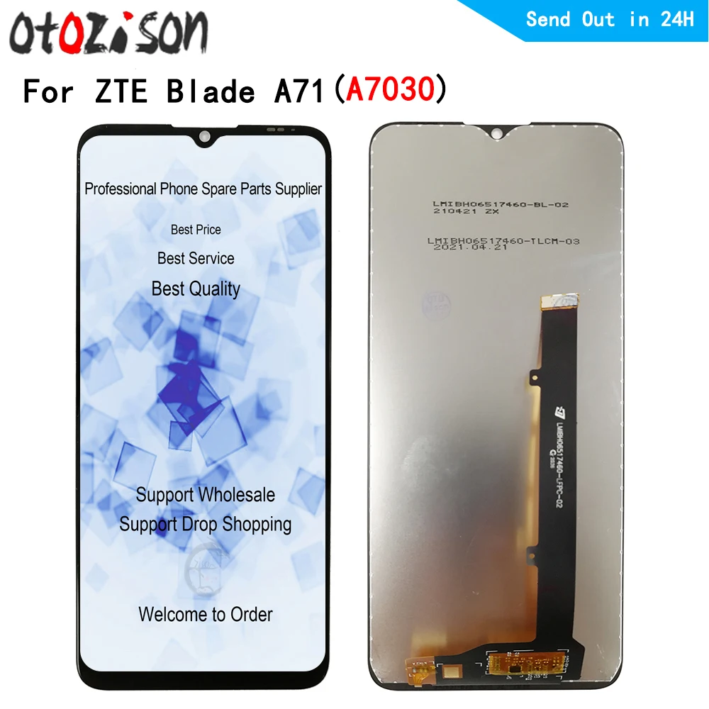 6.52“ IPS Display With Frame For ZTE Blade A71 (2021) A7030 LCD Screen ...