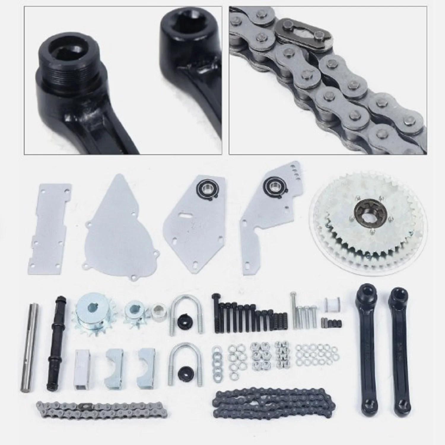Motorized-Bike-Conversion-Kit-2Stroke-415Chain-For-Central-Shaft-Drive ...