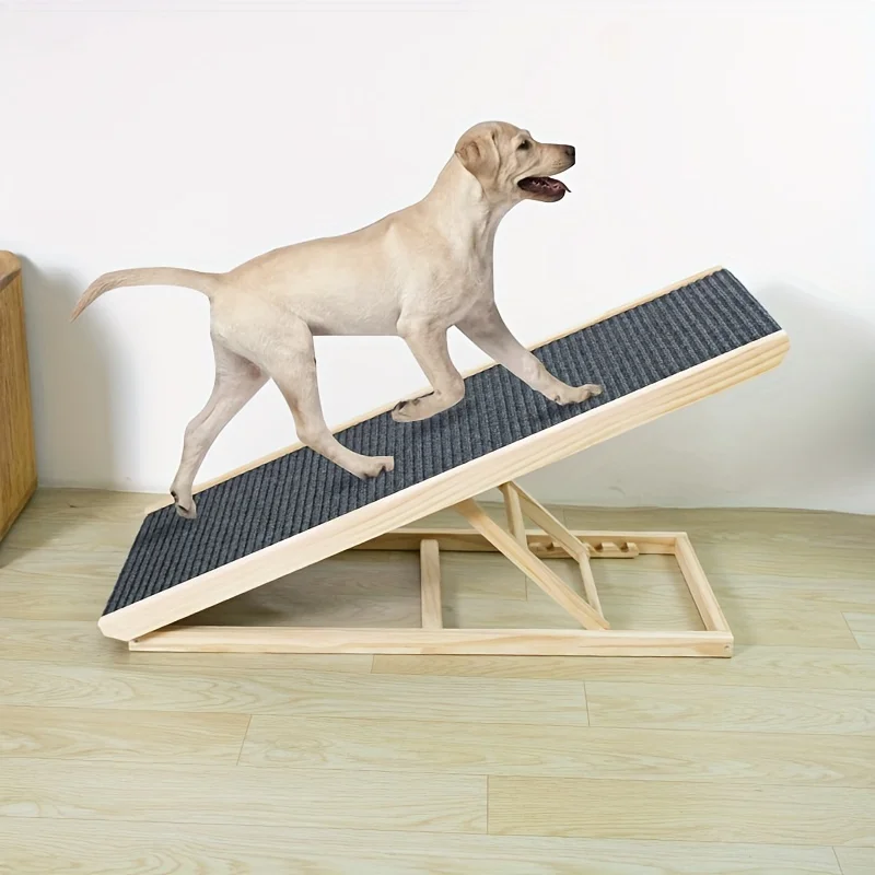 Foldable Pet Ramp for Small & Medium Dogs - Adjustable Height From 10 ...
