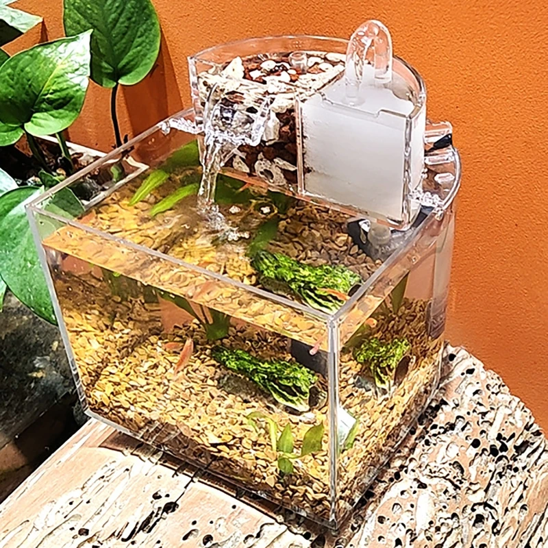 Mini-Aquarium-Tank-Desktop-Fish-Bowls-for-Small-Fish-Clear-Aquariums ...