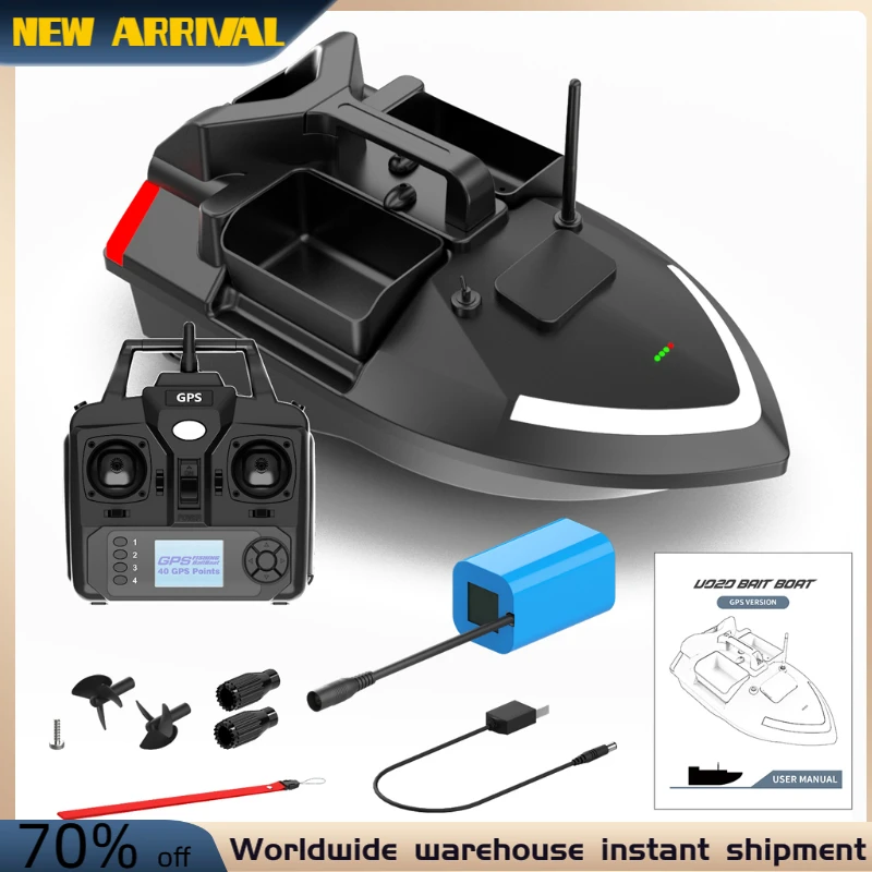 GPS Angeln Köder Boot 500m Fernbedienung Dual Motor Fisch Finder 2KG ...