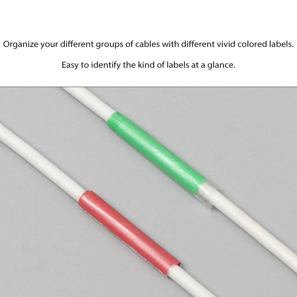 Colorful Self-adhesive Cable Labels Waterproof Identification Tags ...