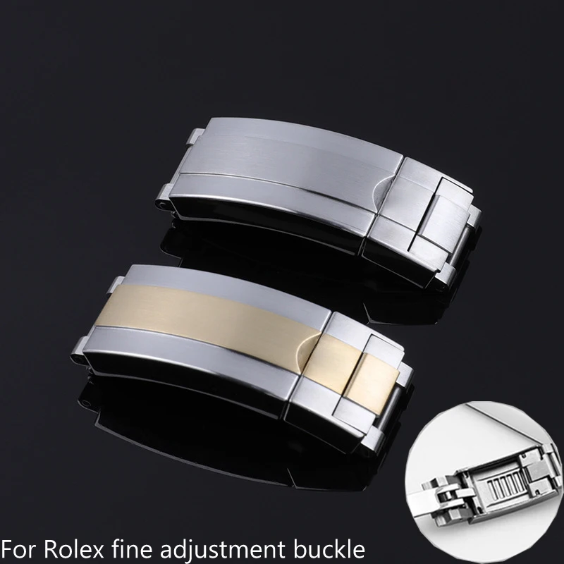 For Rolex DAYTONA SUBMARINER GMT Metal Fold Buckle Glide Lock Polished ...