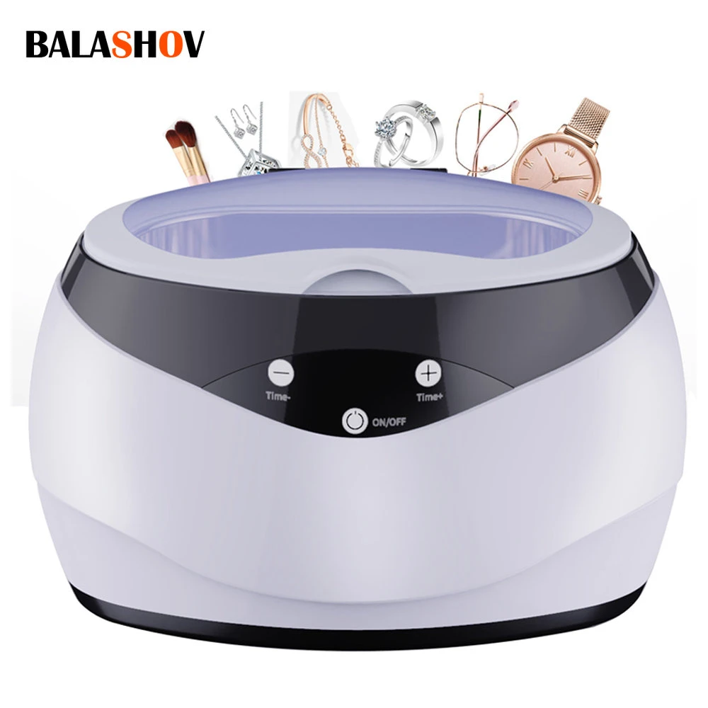 Household Ultrasonic Cleaner 40KHz High Frequency 650ML Ultrasound ...