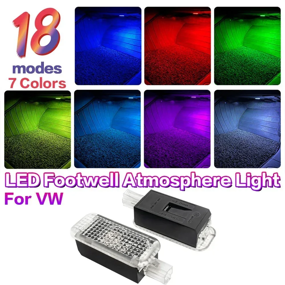 LED-Car-Footwell-Lights-Atmosphere-Lamp-For-VW-Golf-6-MK6-EOS-Sharan-7N ...