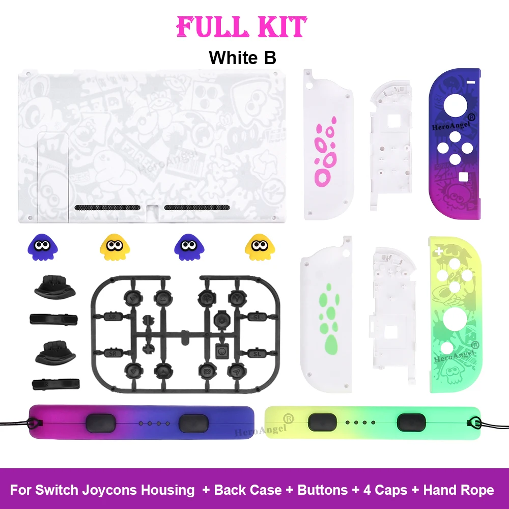 For Nintend Switch Diy Replacement Shell Back Plate Case Handheld ...