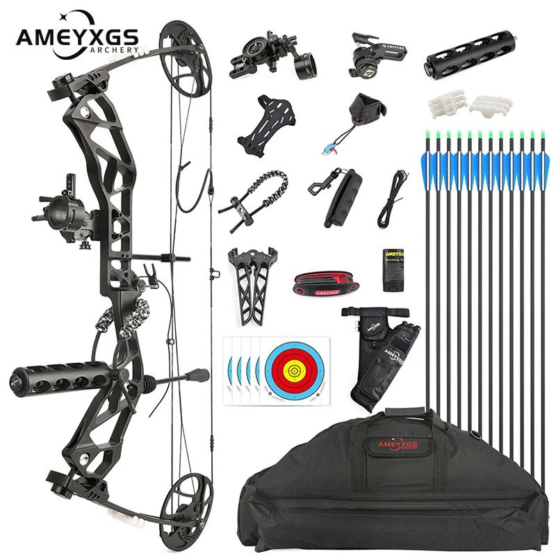 T1-19-70lbs-Compound-Bow-Carbon-Arrow-Set-Aluminum-Alloy-Handle ...