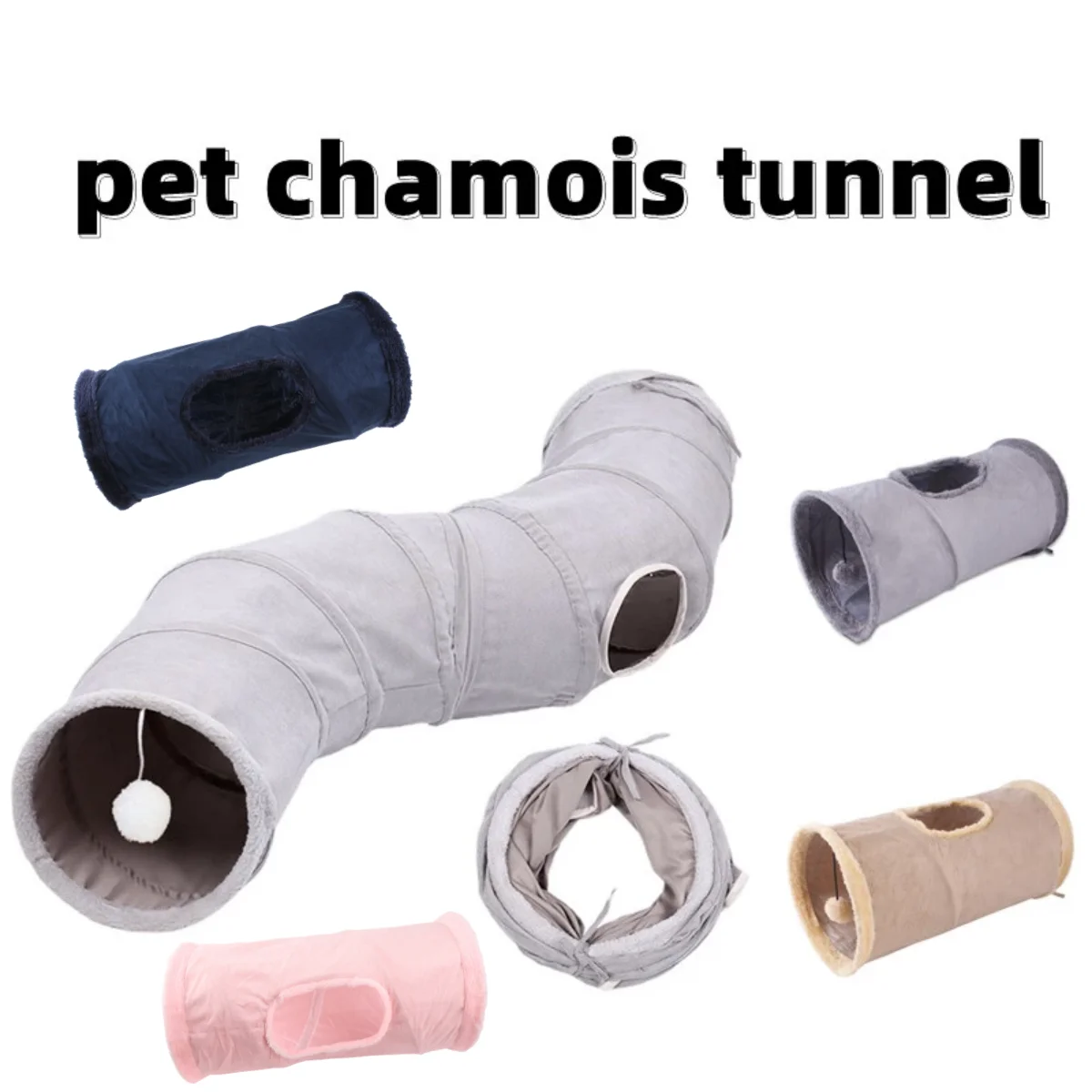 Cat tunnel toy pet tent four seasons universal foldable channel cat ...