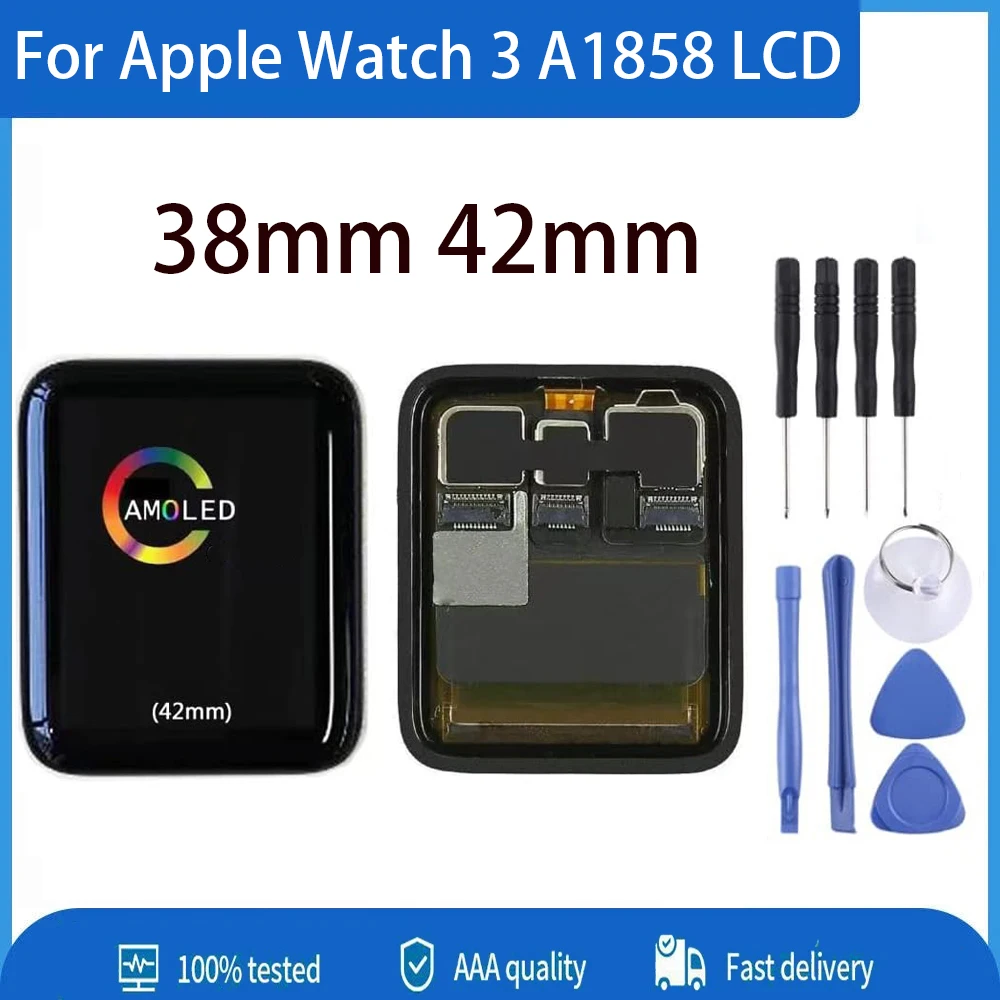 AMOLED For Apple Watch Series 3 38mm 42mm LCD Display Screen Digitizer ...