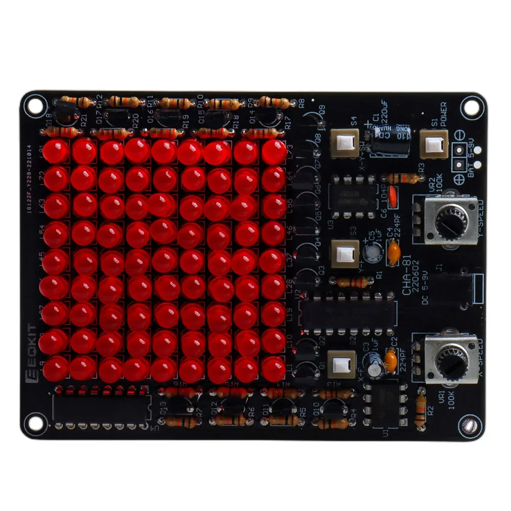 9x9-Dot-Matrix-81-LEDs-Chasing-Solder-Project-Practice-Fun-Diy-Kit ...