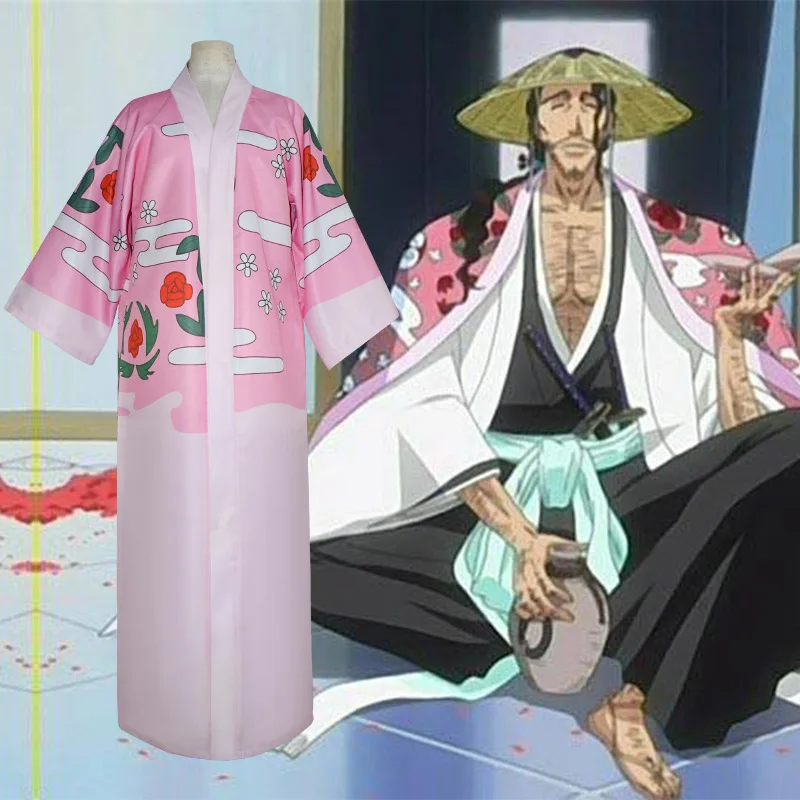 Kyoraku Shunsui Cosplay Costume Custom Made Unique Printing Robe Outfit ...