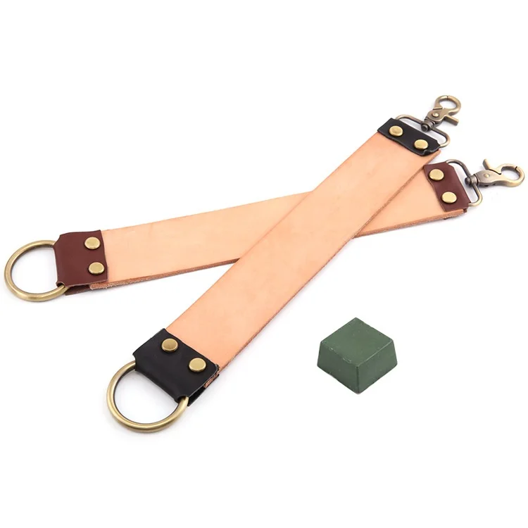 Genuine-Leather-Sharpener-Strop-Strap-Barber-Straight-Belt-Folding ...
