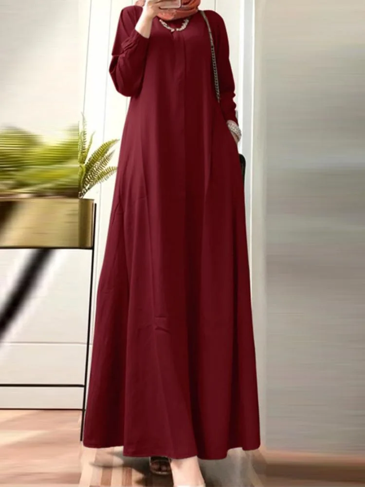 Muslim-Middle-East-Women-Robe-Dubai-Turkey-Islam-Loose-Casual-Female ...