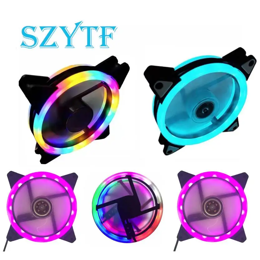 Led Chassis Fan 12cm Aurora Eclipse 16led 12025 Cool Led Dual Aperture ...