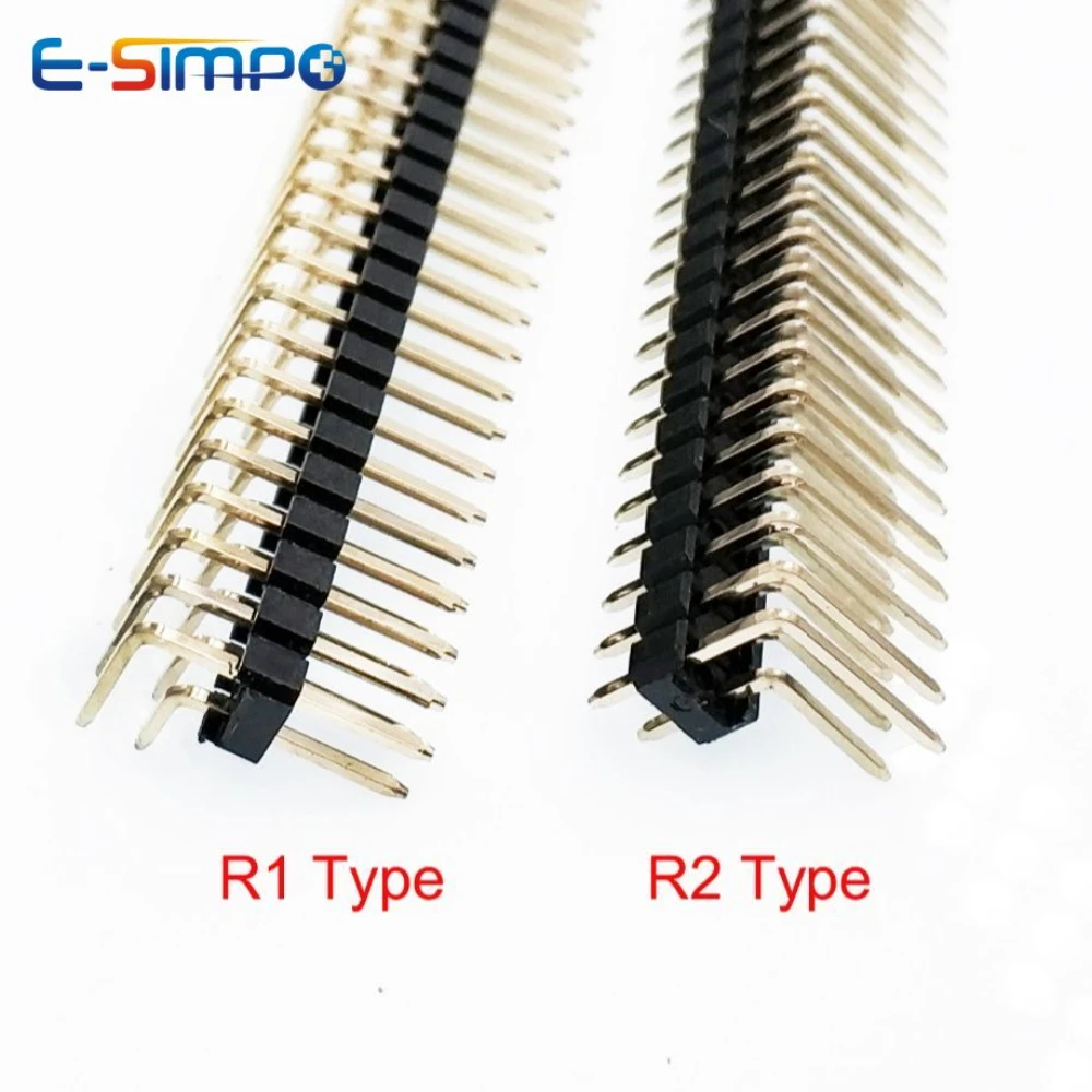 Male Pin Header Connector | Pin Header Right Angle | Pcb Jumper - 10pcs ...