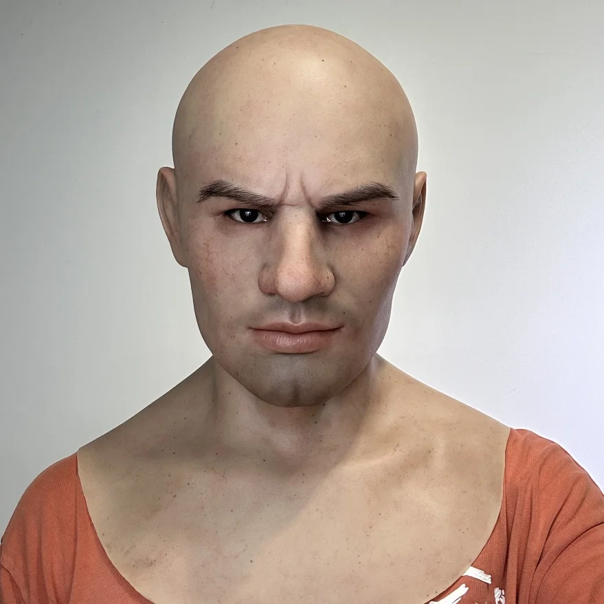 Silicone-head-set-makeup-dressers-Cosplay-facial-mask-series-realistic ...