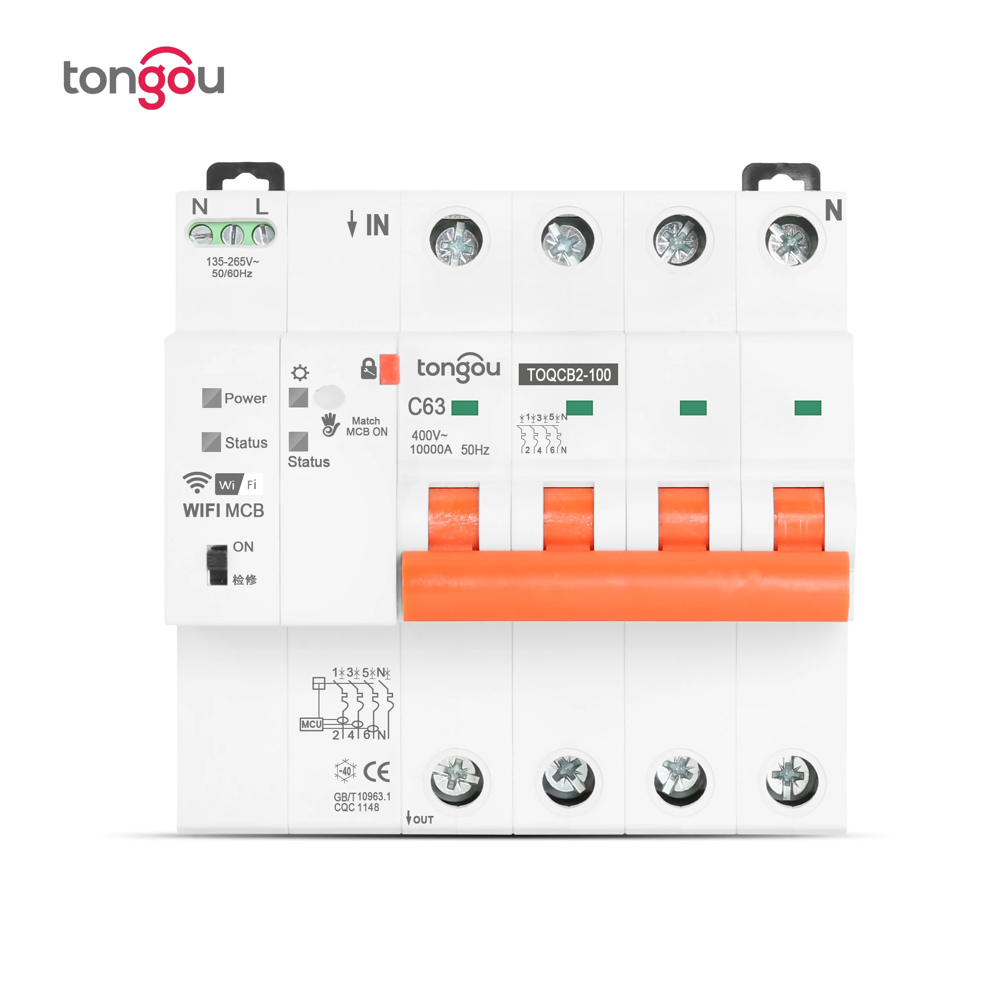 Tuya 4p Wifi Metering Circuit Breaker Smart Life Timer Remote Control ...