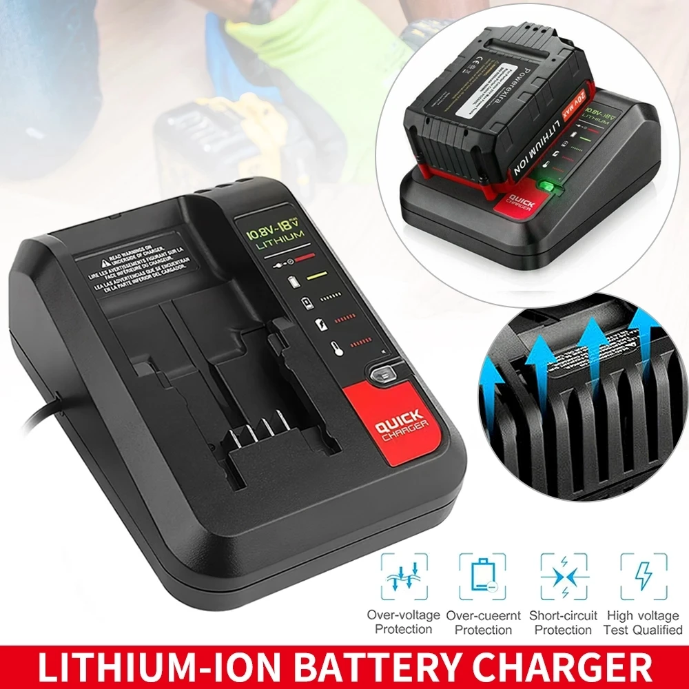 18V Lithium Battery Power Bank Charger for Black and Decker PORTER ...