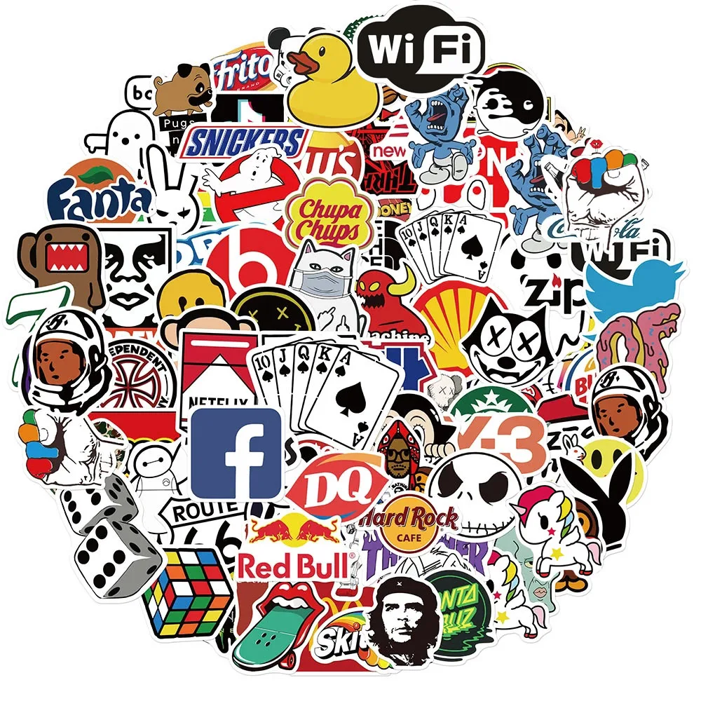 10/30/50/100pcs Disney Cool Mode Marque Logo Autocollants Bricolage ...