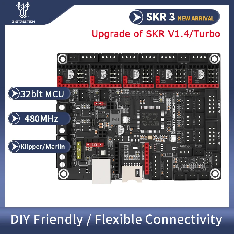BIGTREETECH SKR 3 Motherboard 32bit Control Board BTT TMC2209 EZ5160 Pro for Ender 3/5 Raspberry ...