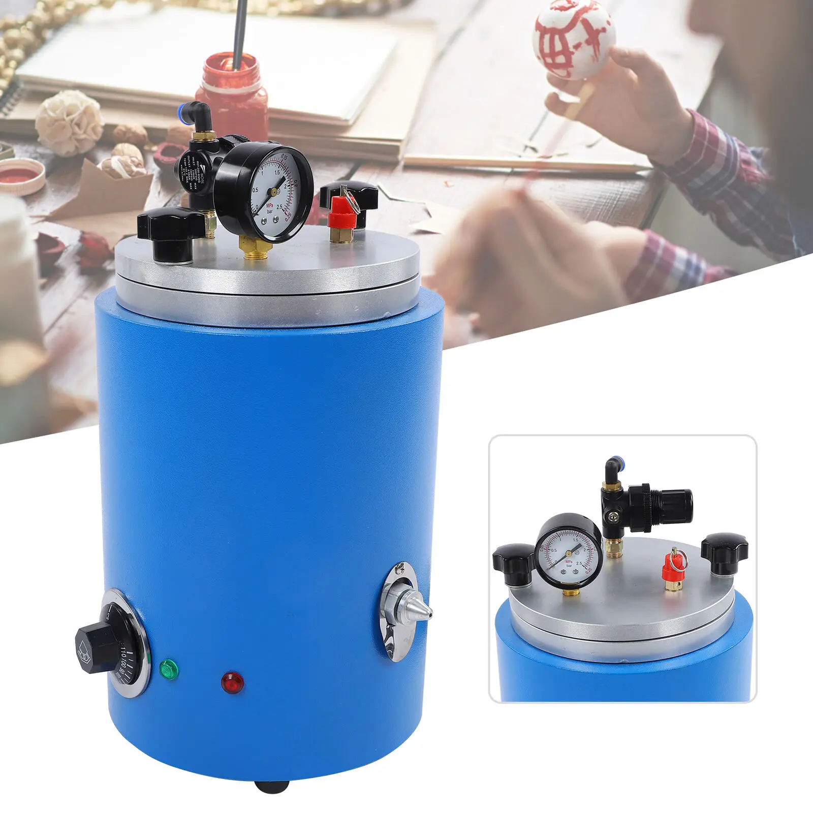 Round Wax Vacuum Injector Wax Casting Machine Air Pressure Regulator ...