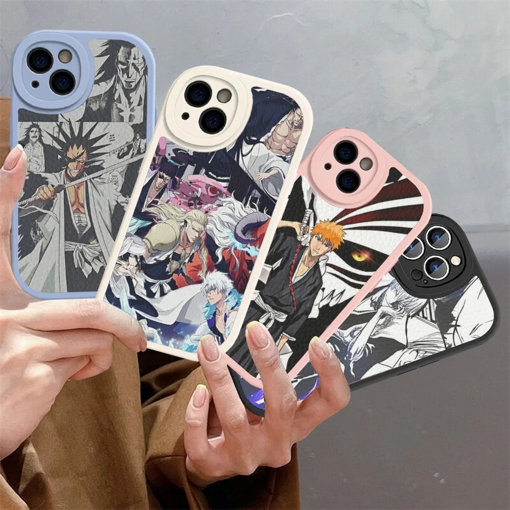Anime-Bleach-Phone-Case-Hard-Leather-For-iPhone-15-14-13-12-Mini-11-14 ...