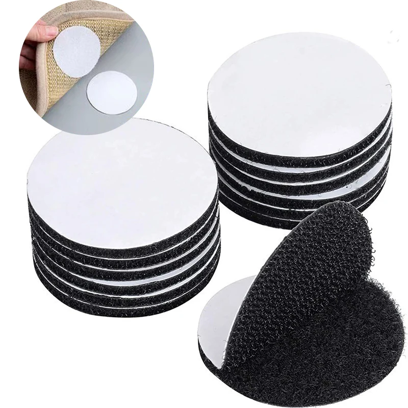 10-20 Pairs Strong Self Adhesive Fastener Nylon Hook Dots Stickers ...
