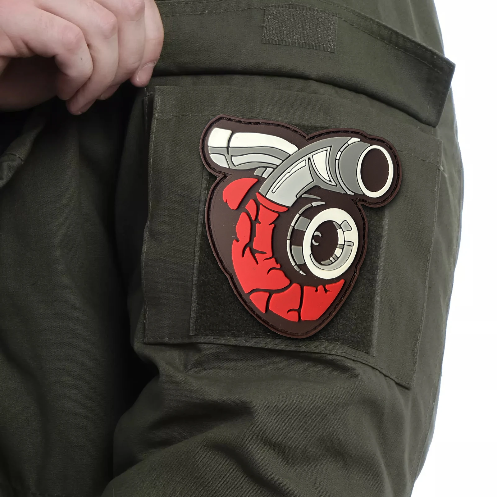 "Turbine Heart" Morale Tactical Meme Patch Hook Loop PVC Patches ...