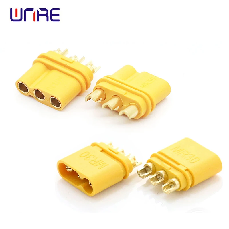 MR-30-Three-Core-Male-and-Female-Bullet-Connectors-Plugs-RC-Lipo ...