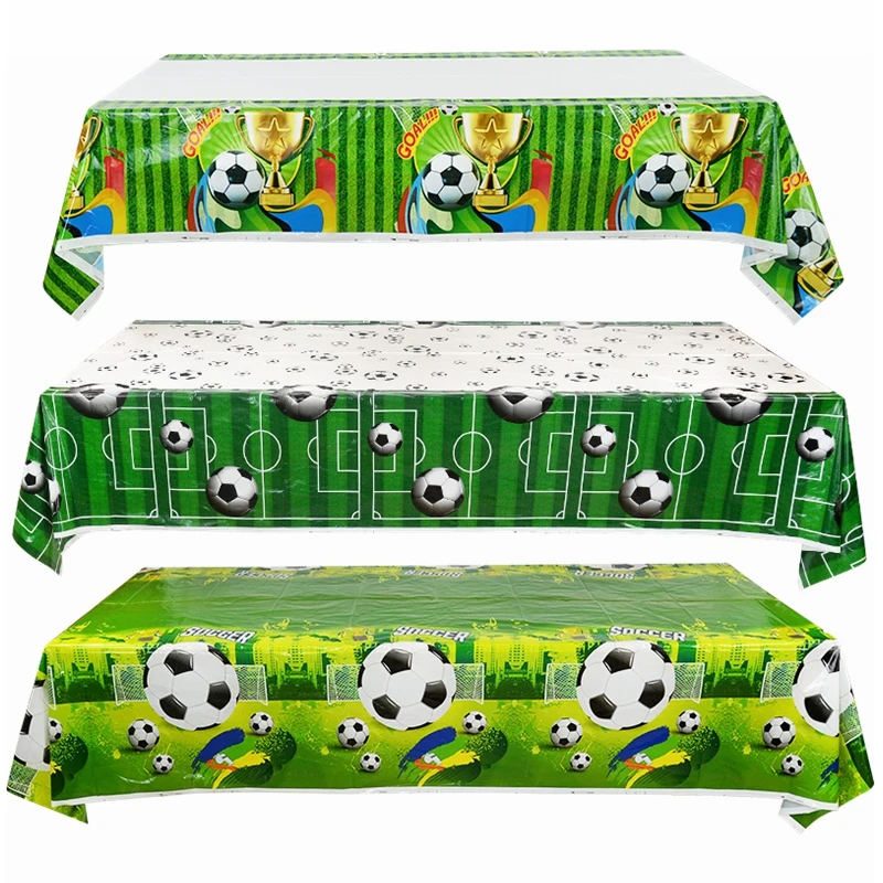 Soccer-Sports-Tablecloth-Party-Rectangular-Green-Disposable-Tablecloth ...