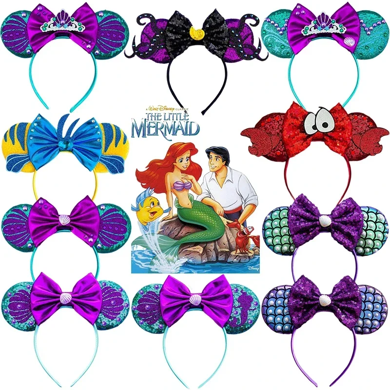 The-Little-Mermaid-Hairband-Girl-Flounder-Hair-Accessories-Women-Disney ...