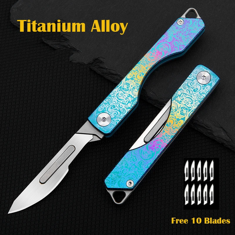 Titanium-Alloy-Medical-Folding-Knife-EDC-Outdoor-Desembalar-Pocket ...