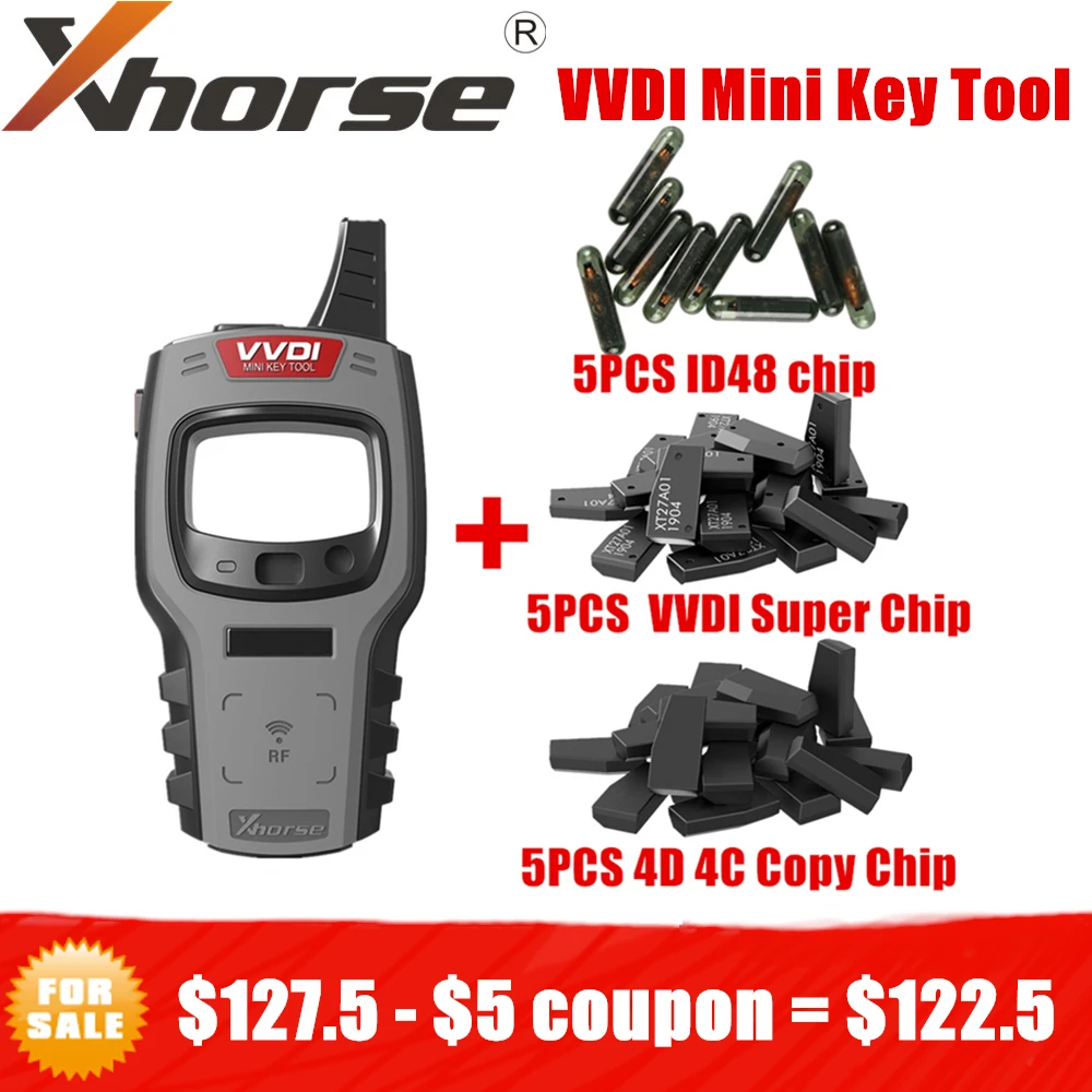 Xhorse Vvdi Mini Key Tool Remote Key Programmer Global Version With Free 96bit 48-clone Function ...
