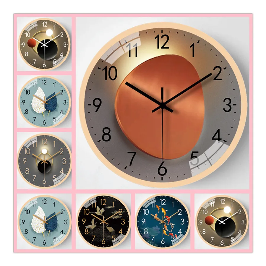 2024-Luxury-New-Wall-Clock-8-Inches-Modern-Fashion-Personality-Art-Mute ...