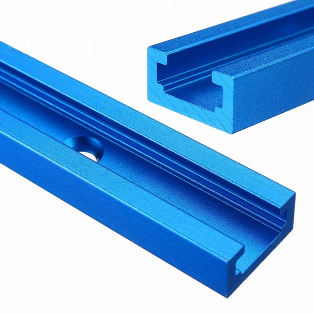 3/4x3/8Inch Woodworking Chute Rail T-track T-slot 300-800MM Miter Track ...