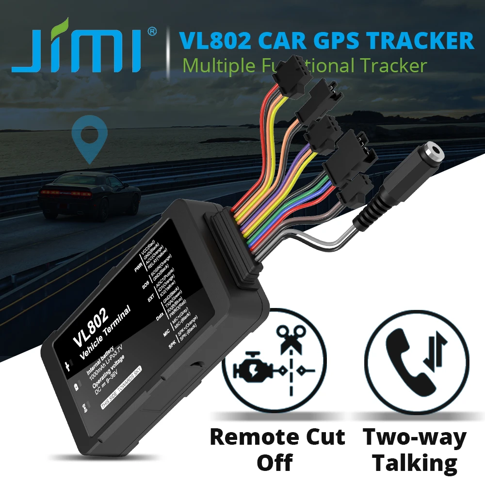 Jimi Vl802 4g Gps Tracker With Real-time Tracking Remote Monitoring Via App Web Multiple Alerts ...