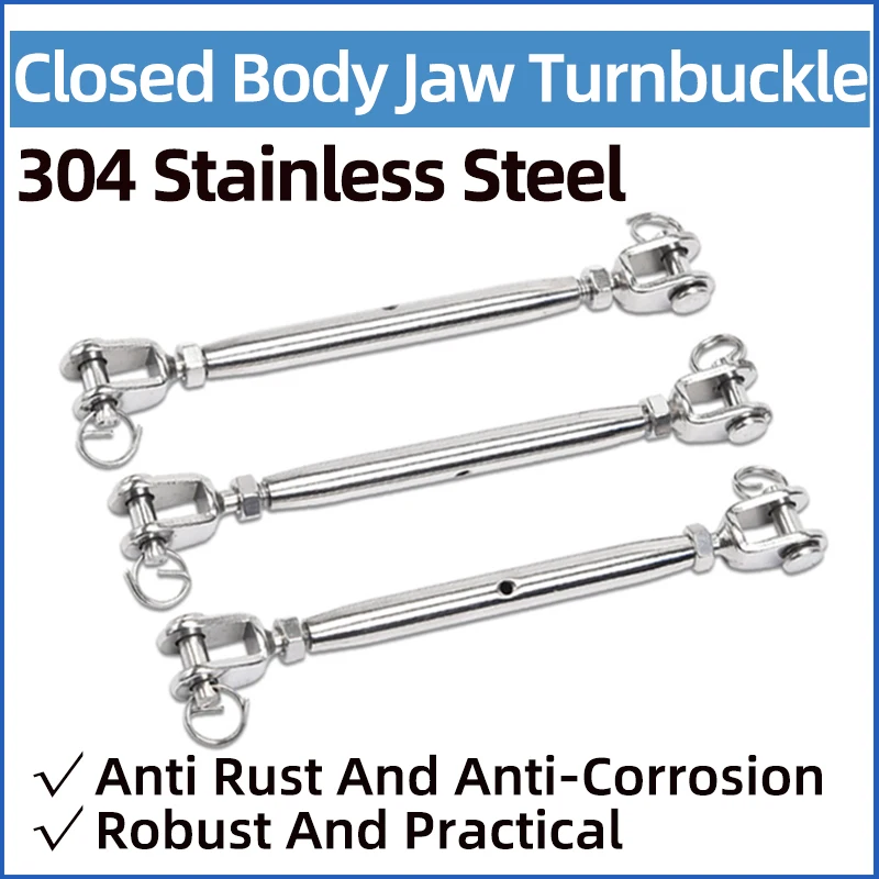 Closed-Body-Jaw-jaw-Turnbuckle-Flower-Basket-Screw-M5-M6-M8-M10-M12-M16 ...