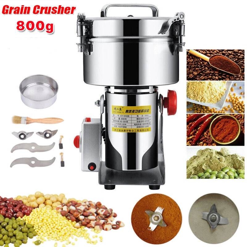 Electric-Grain-Mill-Grinder-Stainless-Steel-Pulverizer-Powder-Machine ...