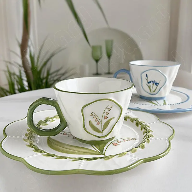 European-Style-Coffee-Cup-and-Plates-Tea-Mug-Milk-Cups-Set-Steak ...