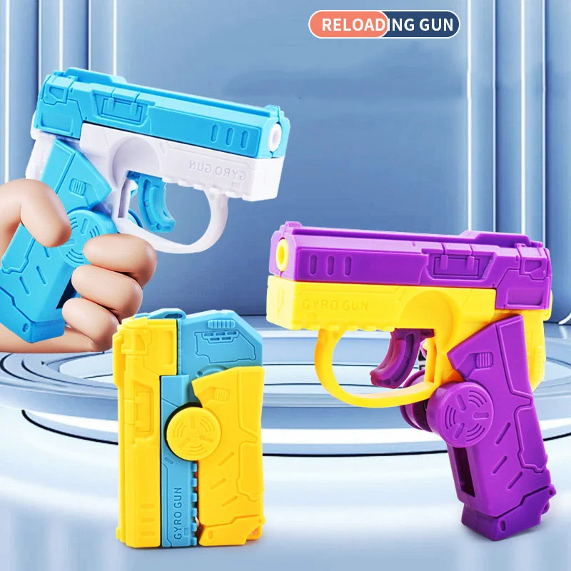 Upgrade-Gravity-Straight-Jump-Gyro-Gun-Fidget-Toys-3D-Printed-Gun-Non ...