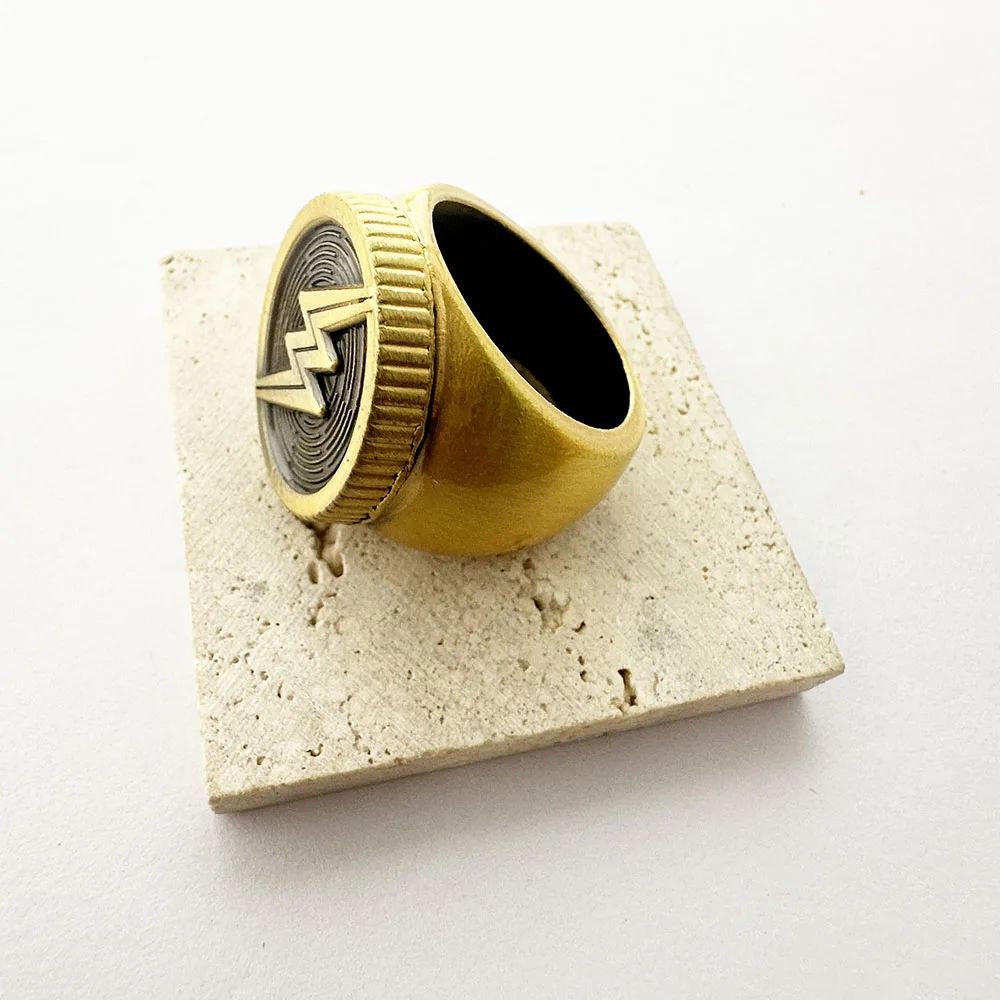 JYYH-anillo-de-Flash-de-superh-roe-joyer-a-de-Metal-brillante-dise-o ...