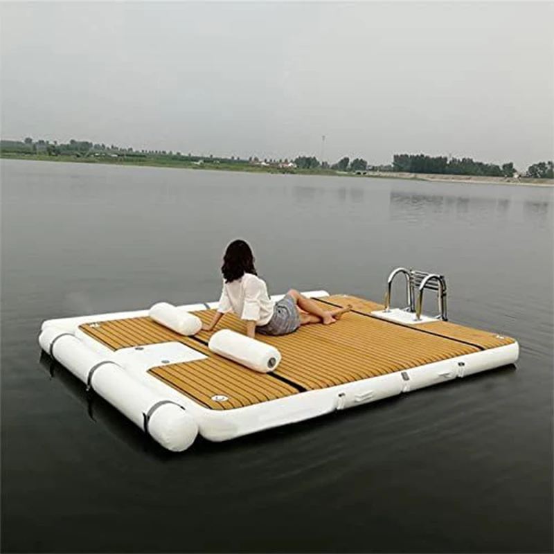 Custom-PVC-Inflatable-Pontoon-Fancy-Floating-Platform-for-Sun-Bathing ...
