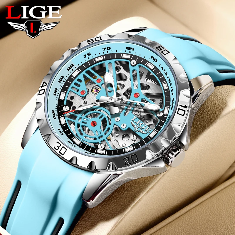 2024-New-LIGE-Top-Brand-Luxury-Hollow-Waterproof-Tourbillon-Mechanical ...
