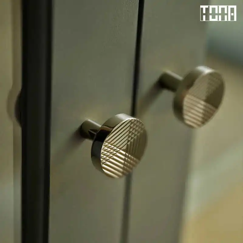 Mid-Ancient Style Cabinet Hardware Brass Furniture Handle High-end ...