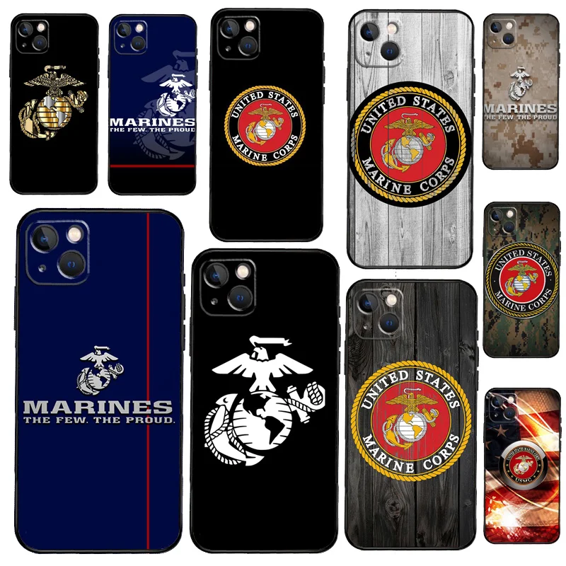 USMC-Marine-Corps-Case-For-iPhone-13-12-Mini-X-XR-XS-Max-Cover-For ...