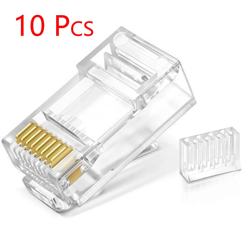 PC Laptop Computer 10Pcs RJ45 Ethernet Cables Module Plug Network ...