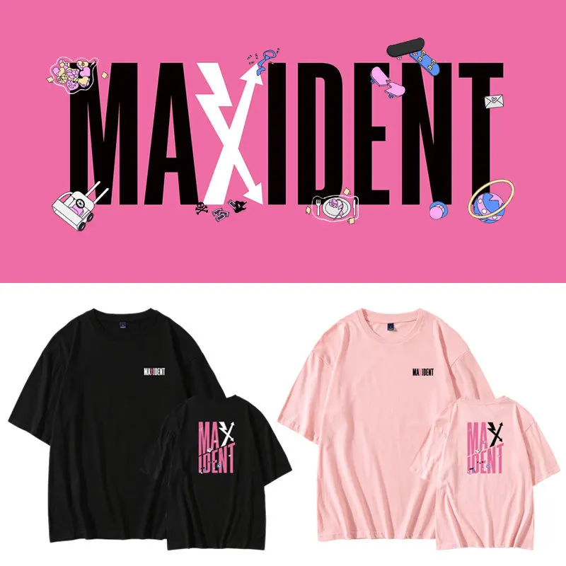 StrayKids-40-MAXIDENT-T-shirt-wilsame-T-shirt-manches-courtes-coton ...