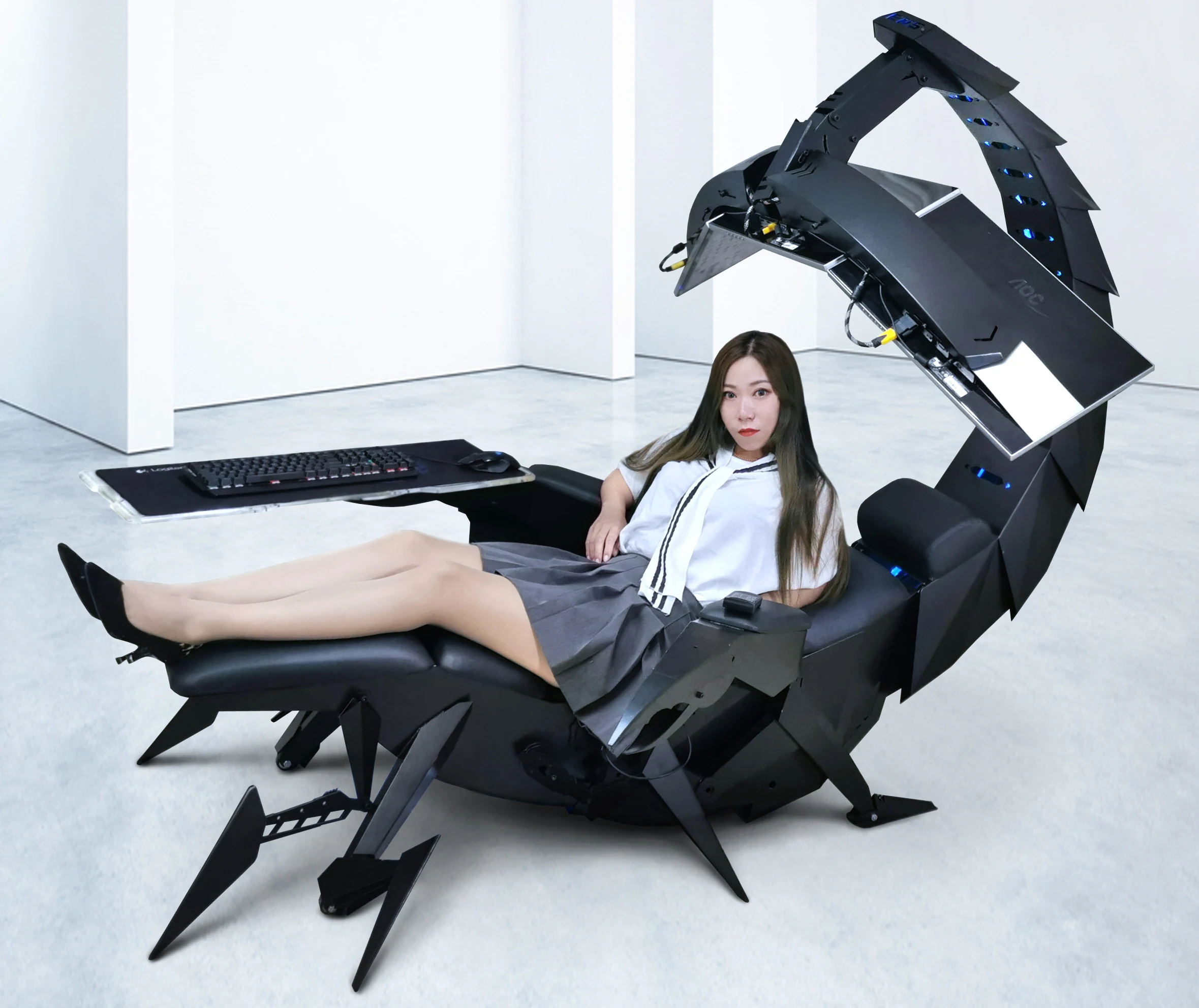 CLUVENS Scorpion computer chair recliner gaming chair cockpit zero ...