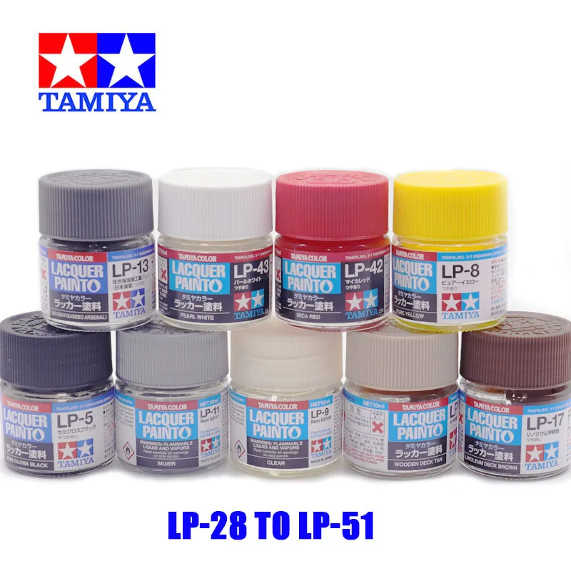 TAMIYA-LP-28-To-LP-51-82128-82151-Color-Lacquer-Paint-Jars-10ml-Nitro ...