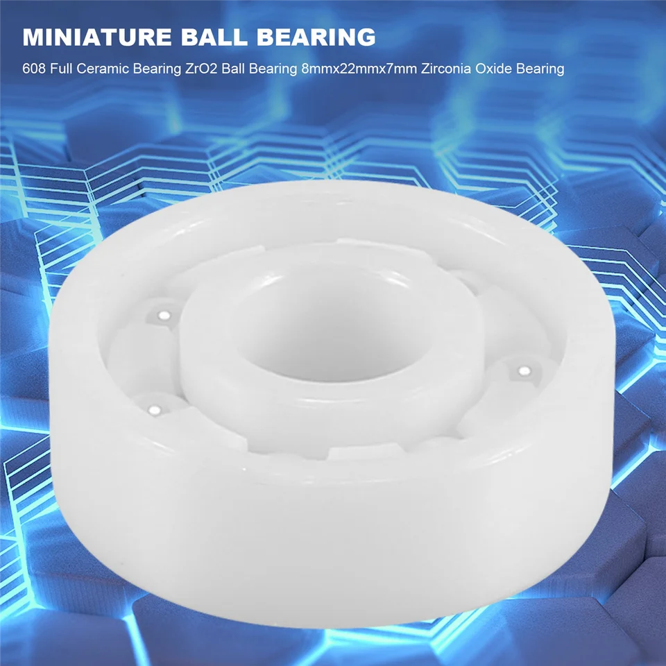 608 Ceramic Bearing 20X 608 Full Ceramic Bearing ZrO2 Ball Bearing ...